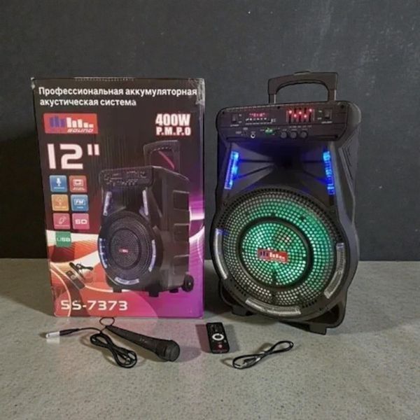 Купити Акумуляторна колонка ZXX 400 Вт з динаміком 12" переносна ...